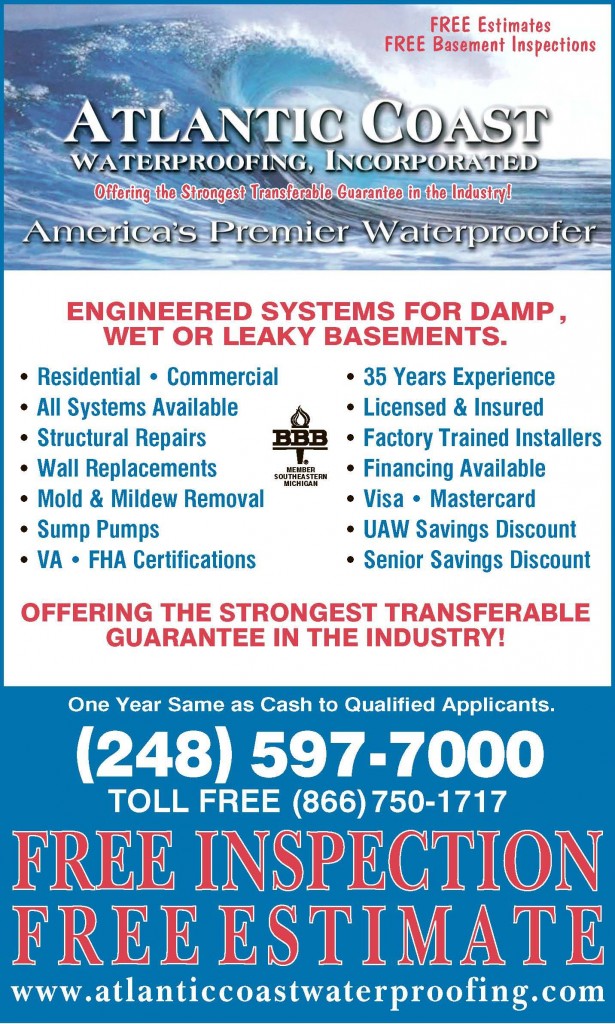 Promos | Atlantic Coast Waterproofing